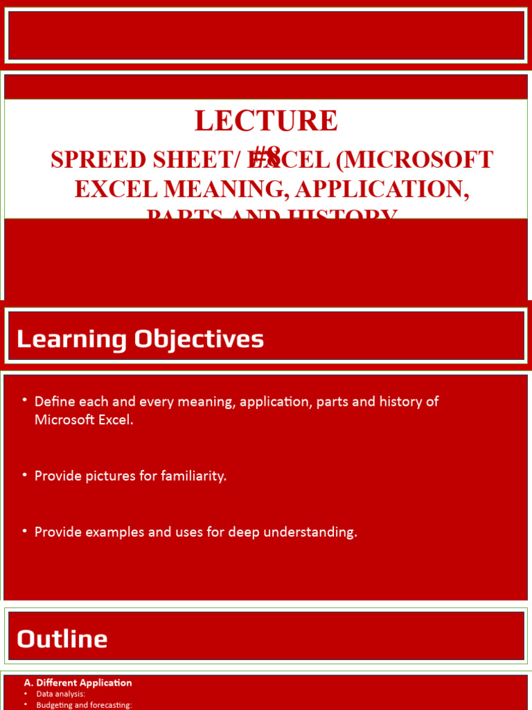 Group 8 Ict Lec | PDF | Microsoft Excel | Spreadsheet