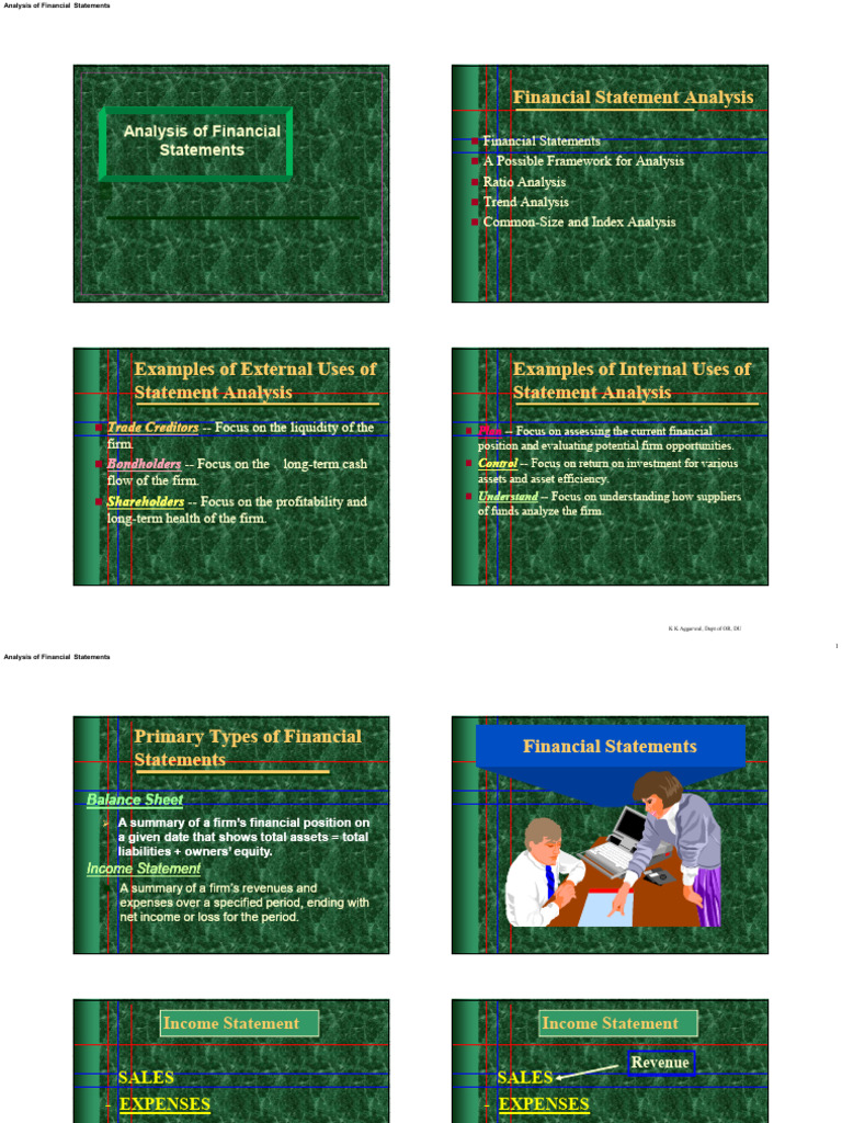 4.financial Statement Analysis | PDF | Equity (Finance) | Balance Sheet