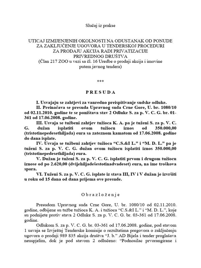 Svojstvo Pravnog Lica - Zloupotreba | PDF