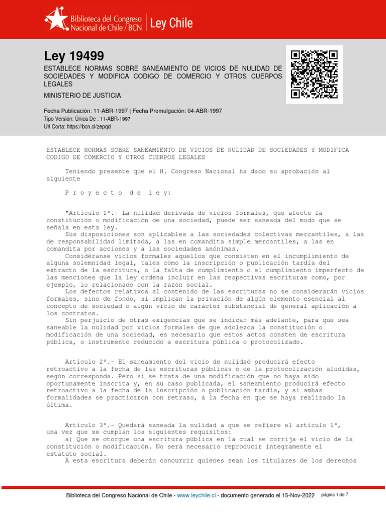 Ley 19499 11 Abr 1997 Pdf Gobierno Justicia