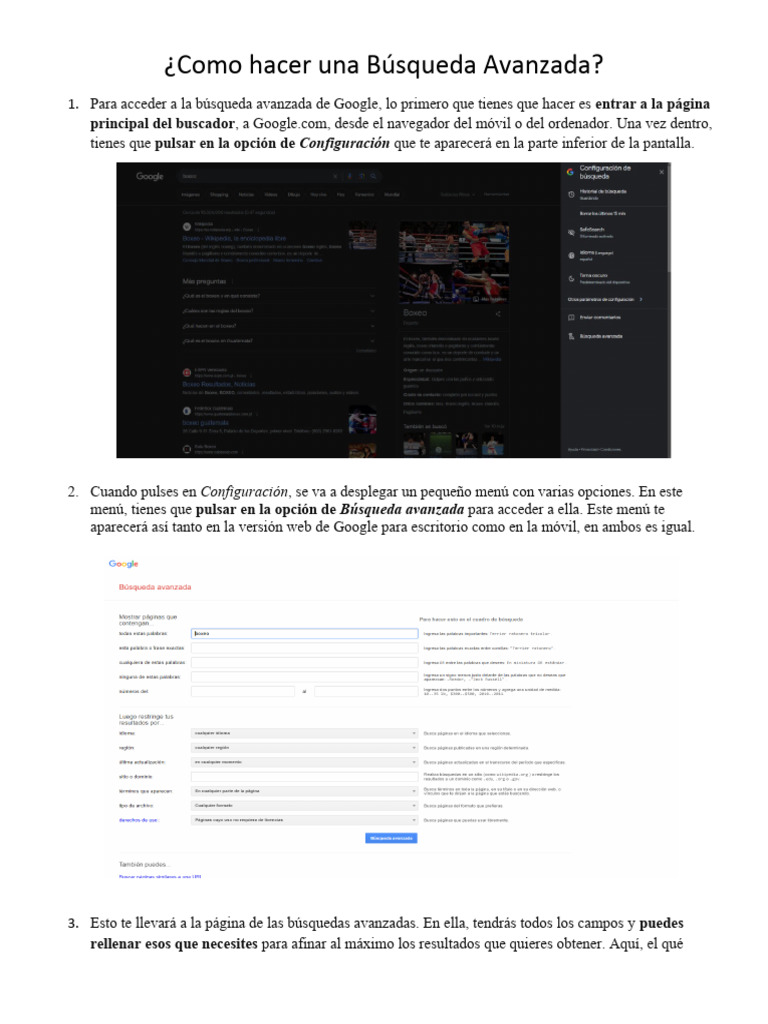 Tipos de Busquedas | PDF