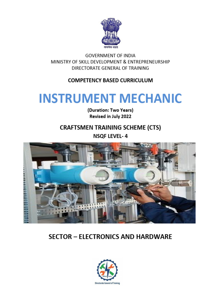 Instrument Mechanic CTS2.0 NSQF-4 | PDF | Programmable Logic Controller | Calibration