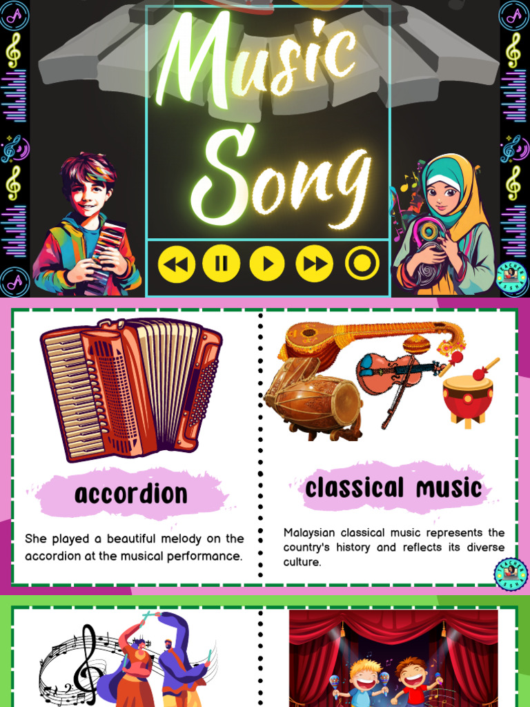 mUSIC AND SONG-Year 6 Flashcards | PDF | Entertainment | Performing Arts
