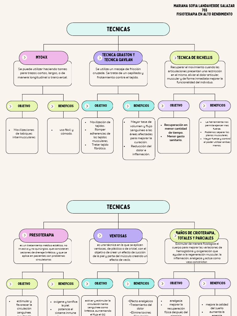 Mapa Conceptual Tecnicas | PDF | Masaje | Inflamación