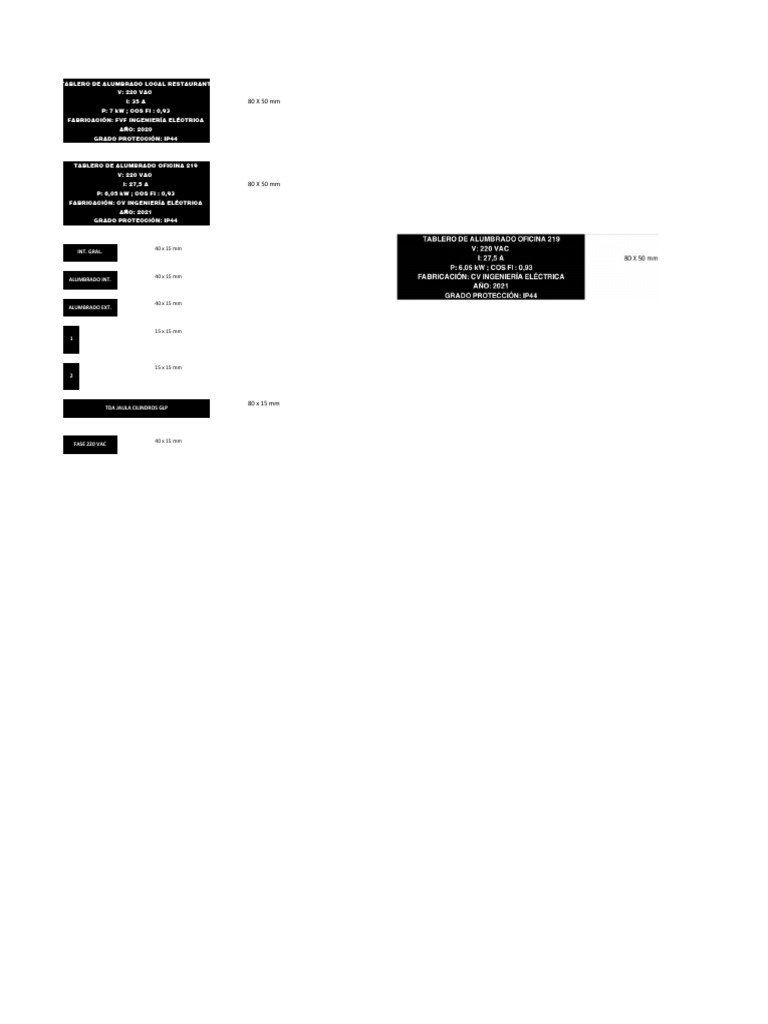 Planilla Diseño de Lamicoid Tableros | PDF
