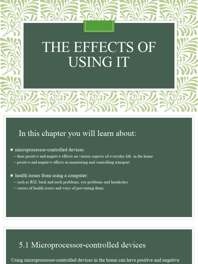 The Effects of Using IT | PDF | Lidar | Computer Security