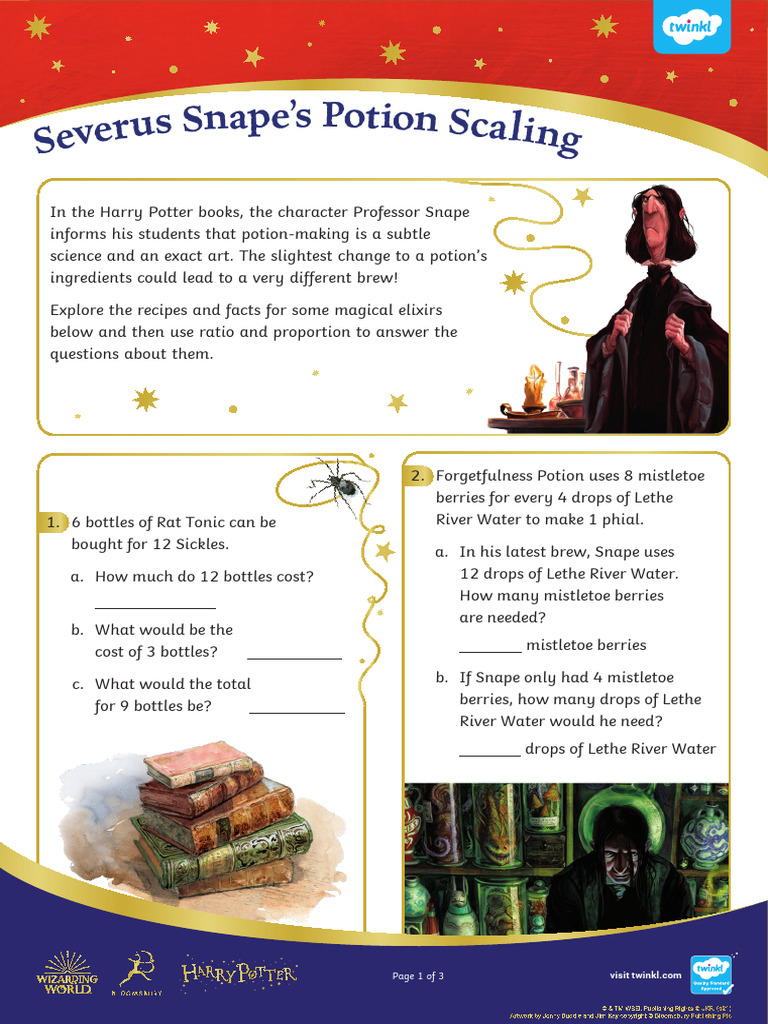 Harry Potter Worksheet | PDF
