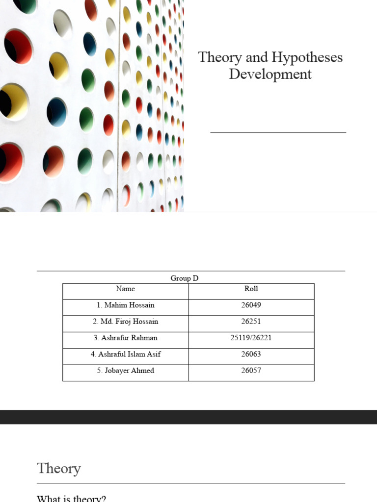 Theory and Hypotheses Development | PDF | Hypothesis | Theory