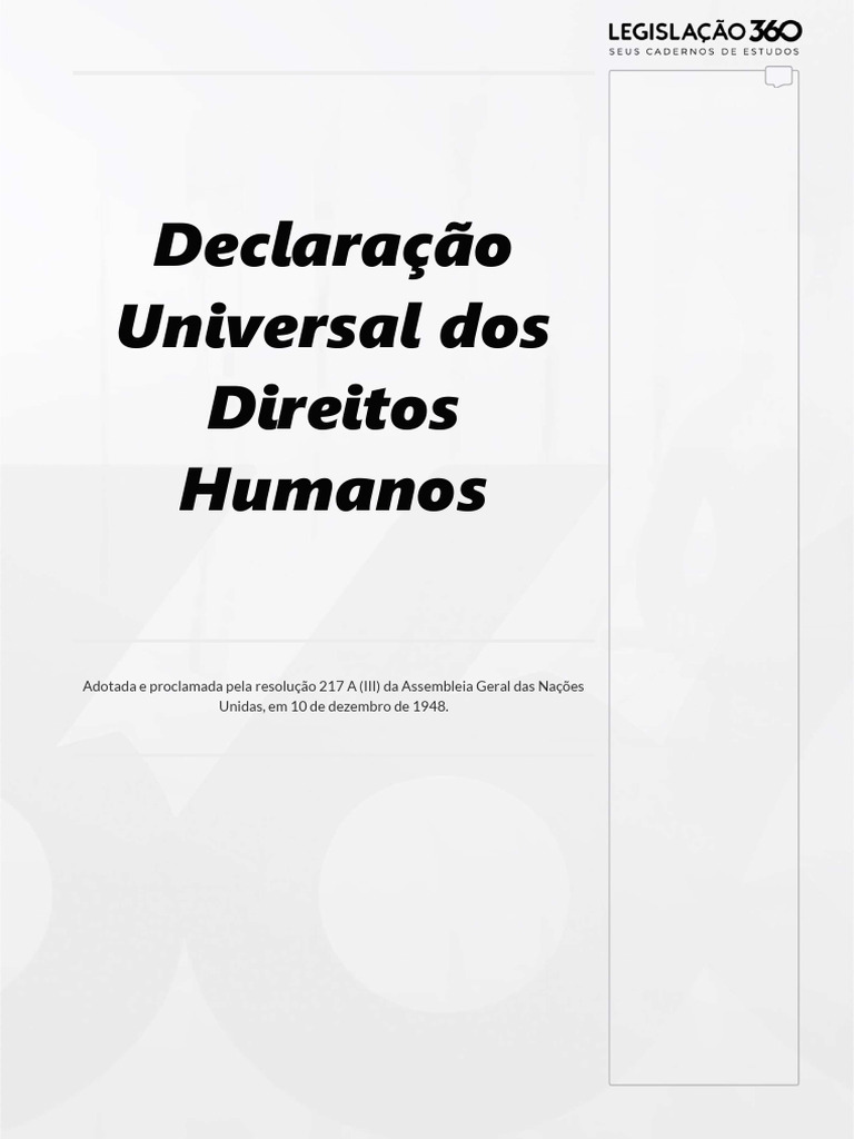 Declaração DHDH | Download grátis PDF | Lei Natural | Direitos Humanos