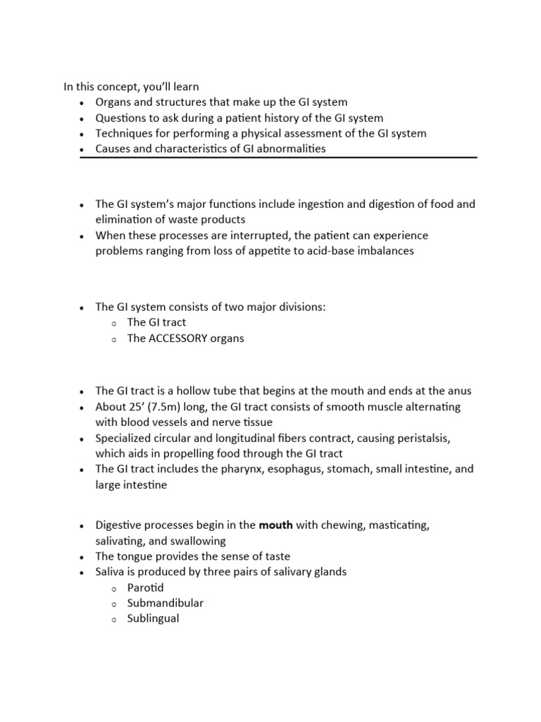 Gastrointestinal | PDF | Stomach | Esophagus