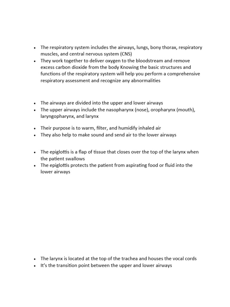 Respiratory | PDF | Respiratory Tract | Lung