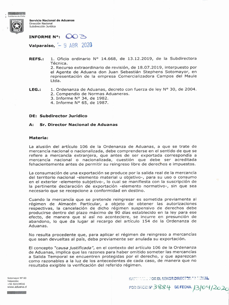 Informe 03 2020 Ratificado | PDF