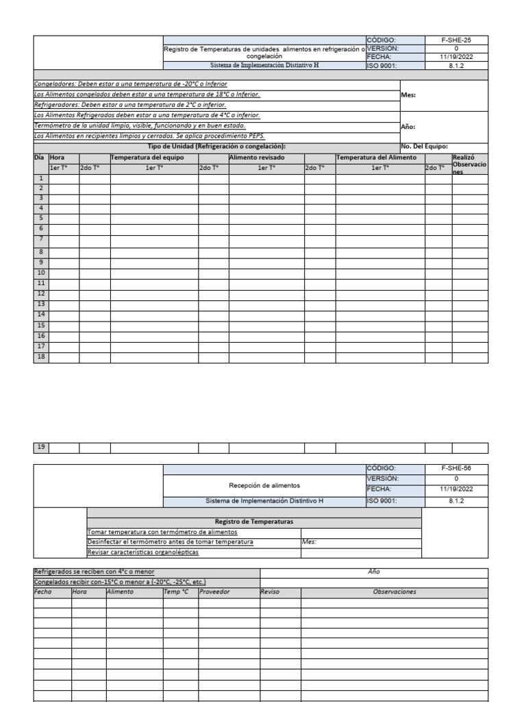 Formatos Distintivo H | PDF