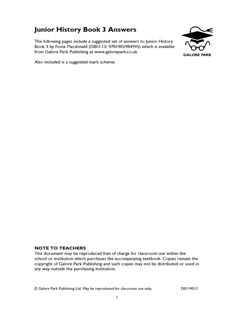 Junior History Book 3 Answers | PDF | Roman Britain | Vikings