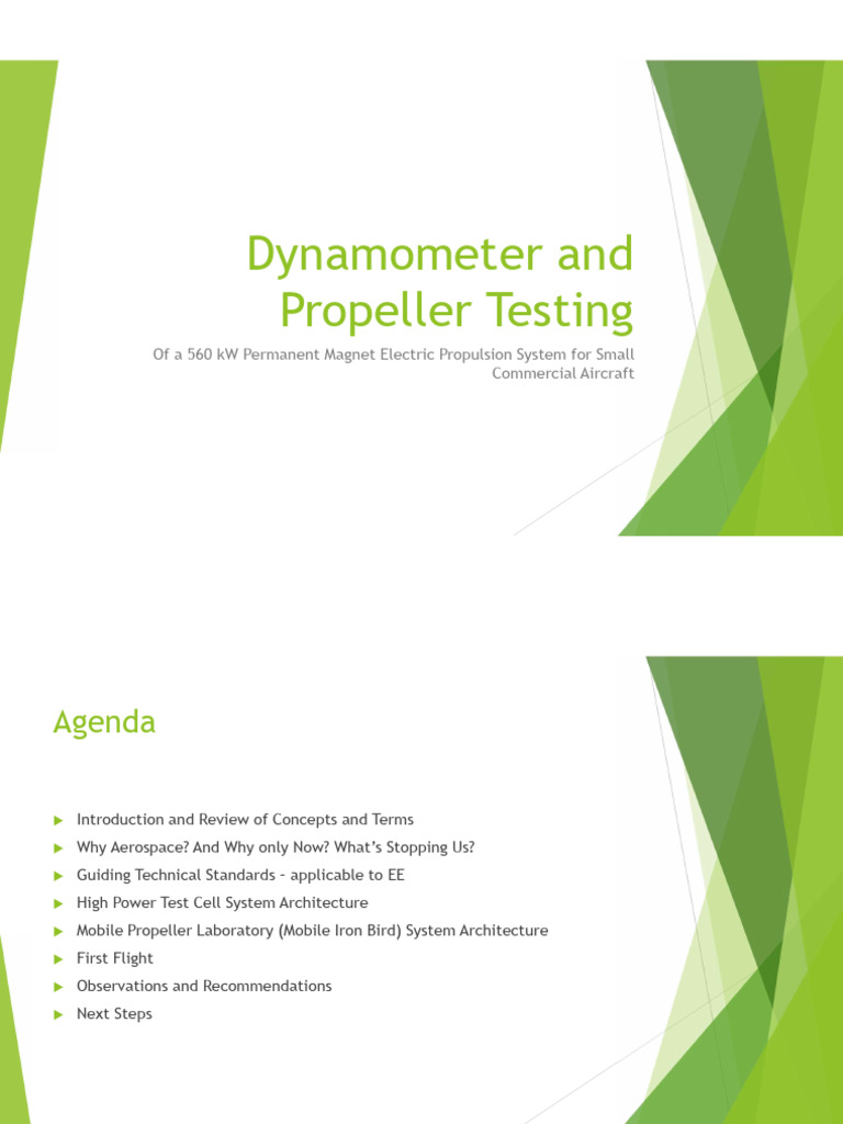 Dynamometer and Propeller Testing | PDF | Electric Vehicle | Power Inverter