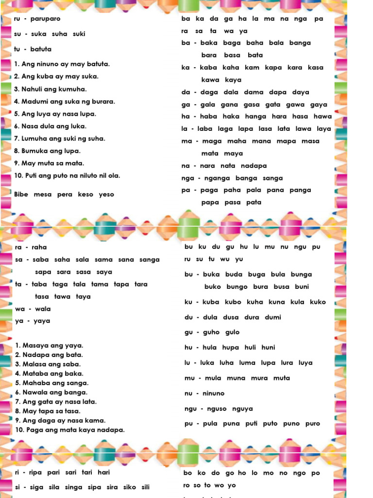 BABASAHIN BOOKLET TAGALOG - Edited | PDF