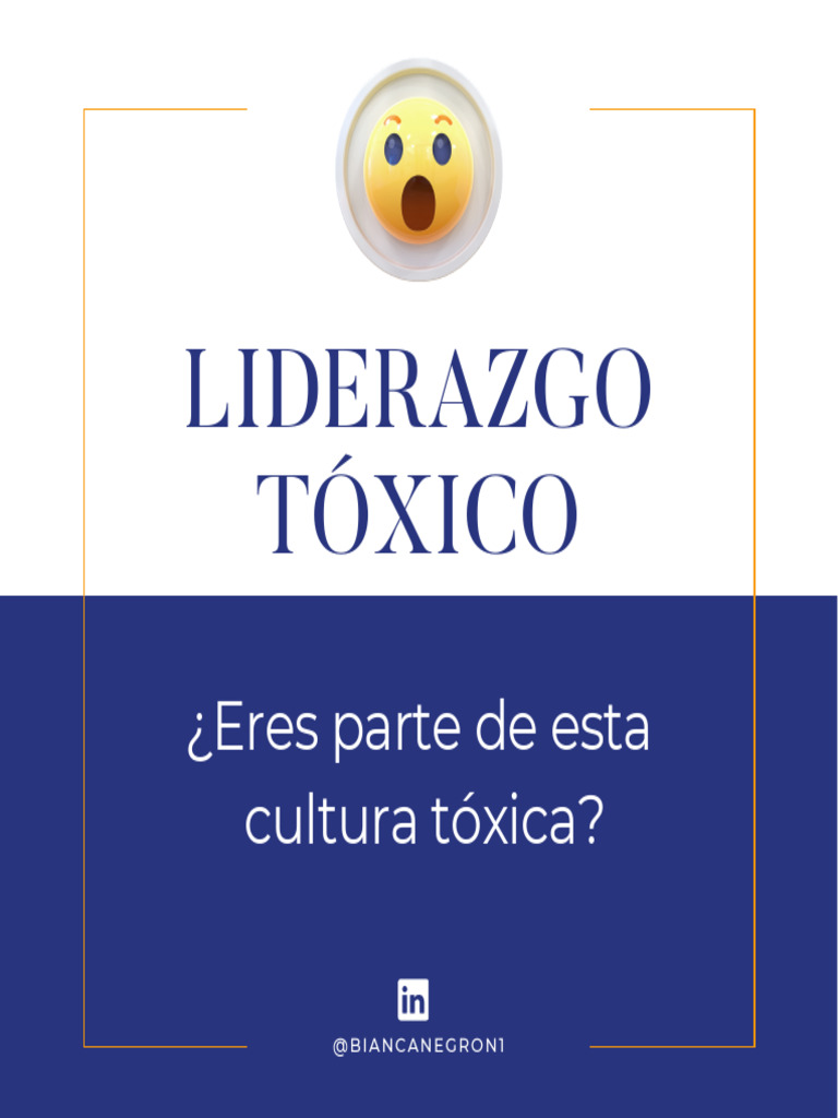 Identificando el Liderazgo Tóxico | PDF | Liderazgo | Conceptos ...