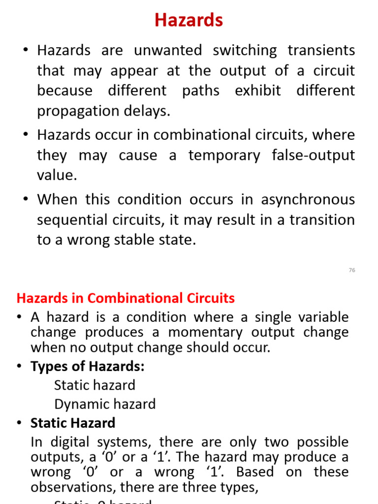hazards | PDF | Electrical Circuits | Computing