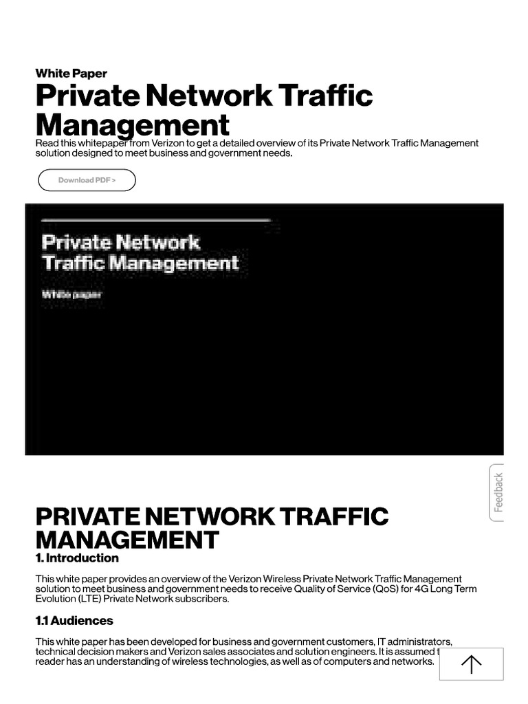 Verizon Private Network Management | PDF