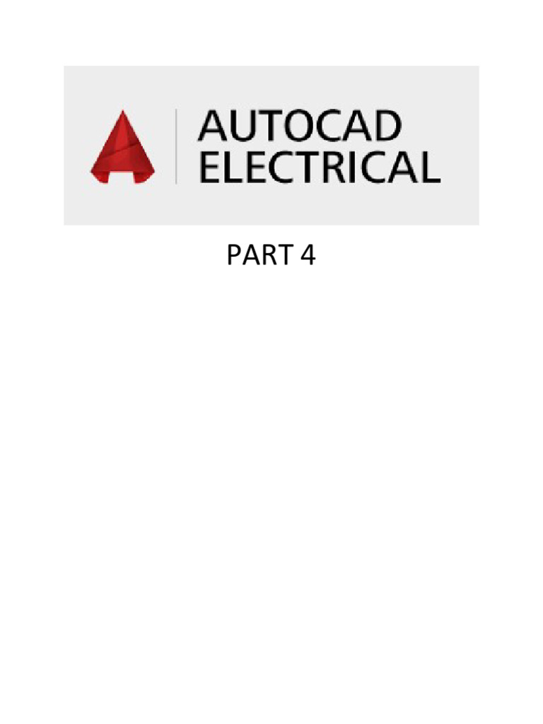 Autocad Electrical Part4 Pdf Auto Cad Computing