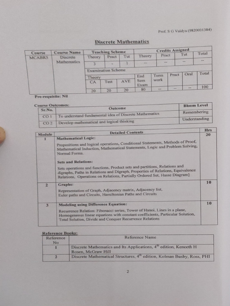 DM Chapter 1 Mathematical Logic | PDF