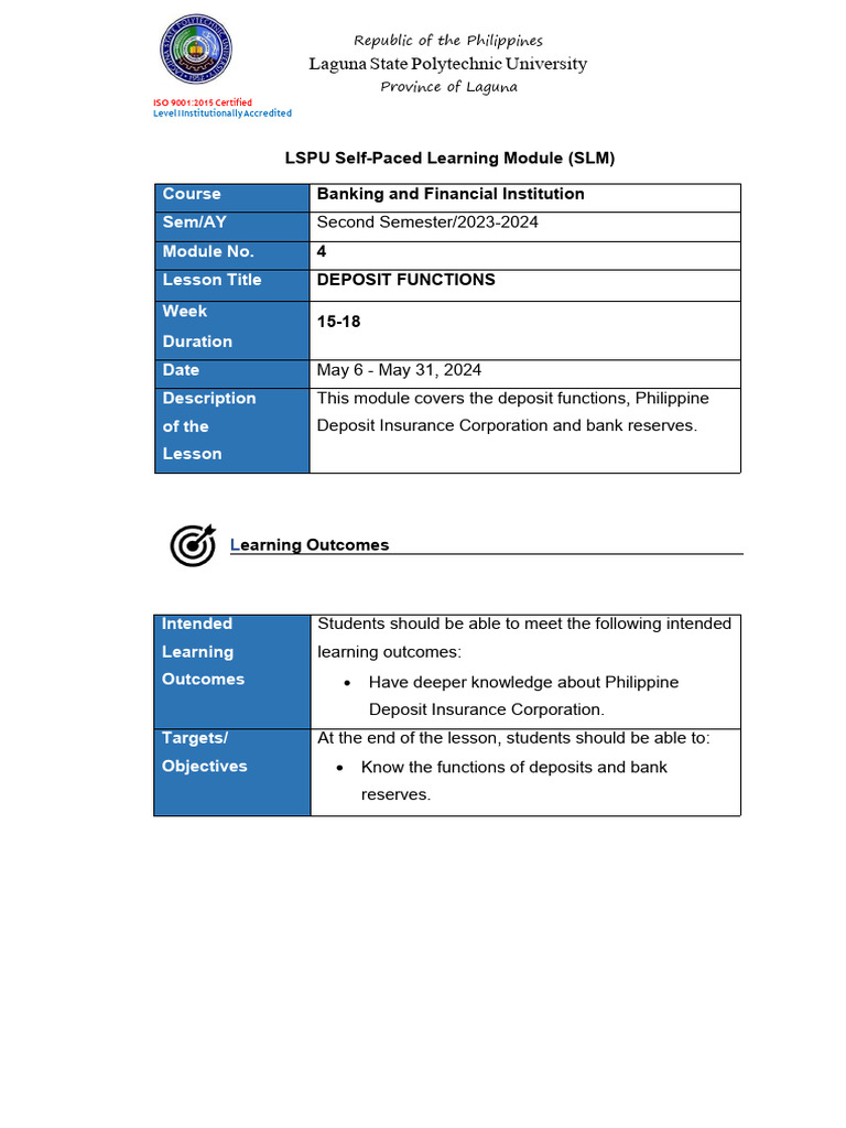 Module 4 Banking and Financial Institution | PDF | Cheque | Banks