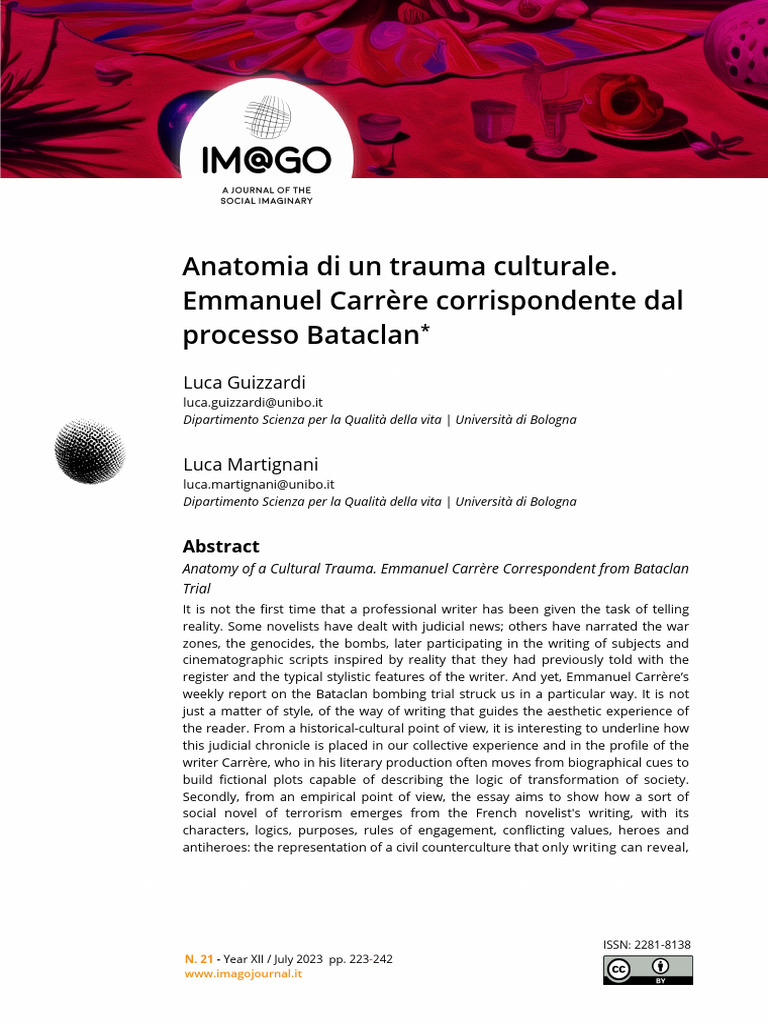 Anatomia Di Un Trauma | PDF