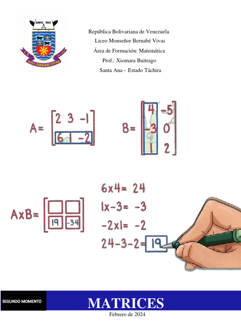 Matrices GUÍA TEÓRICO-PRÁCTICA | PDF | Matriz (Matemáticas) | Matemáticas