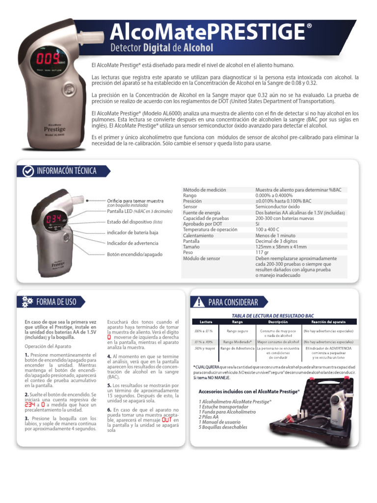 AL6000 | PDF | Sensor | Ciencias fisicas