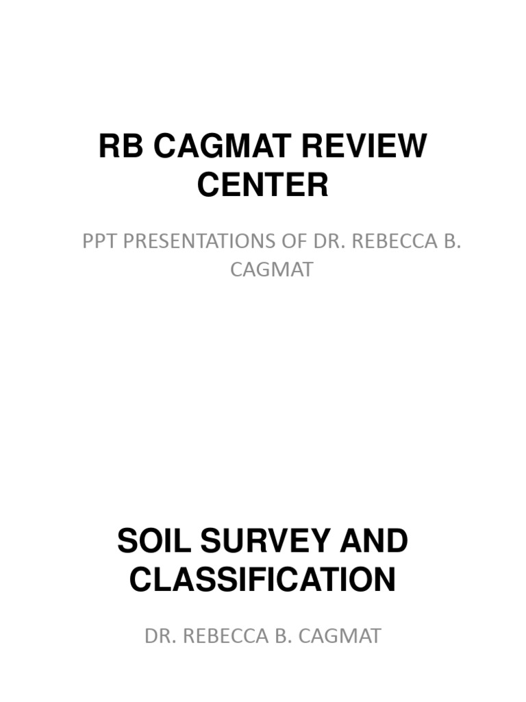 Soil Survey and Classification | PDF | Soil | Sedimentology