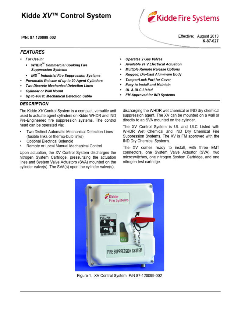 k-87-027 XV Control System 10-8-14 | PDF | Valve | Actuator