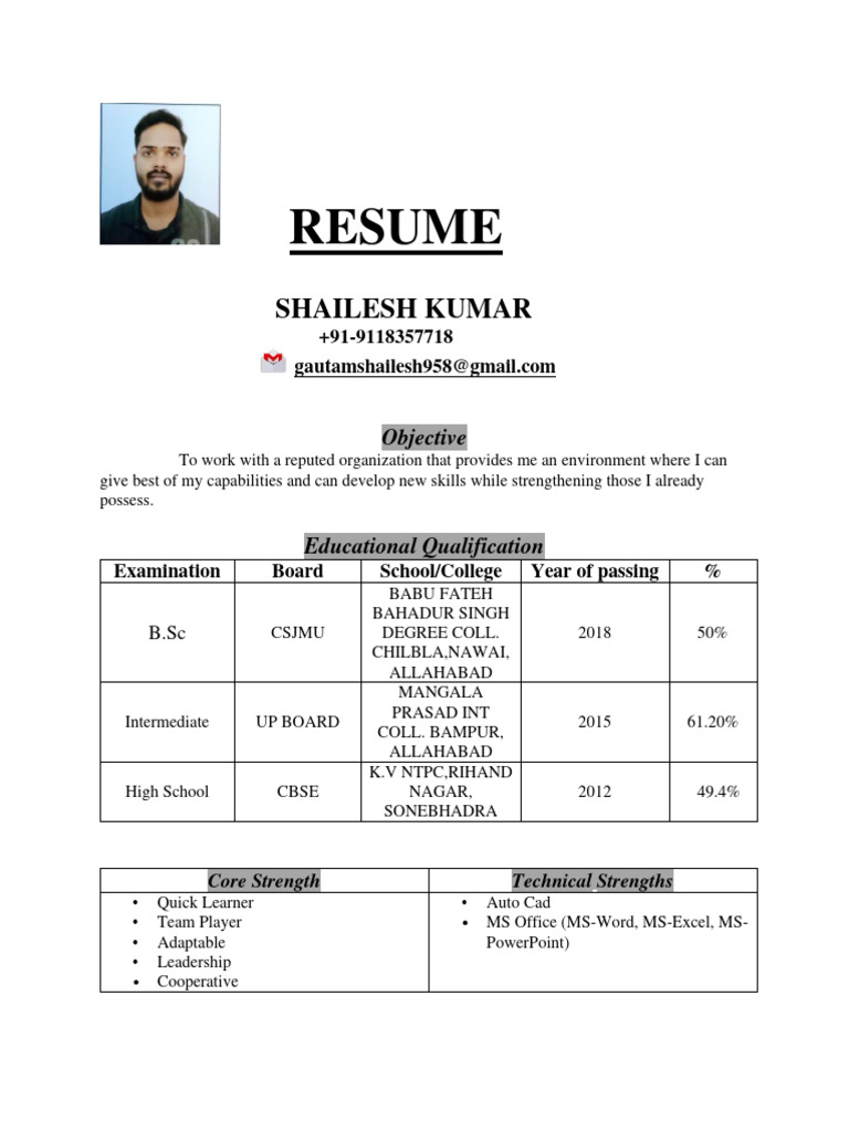 RESUME Shailesh | PDF RESUME Shailesh | PDF