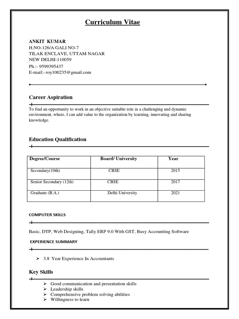 Ankit Kumar Resume-1 | PDF