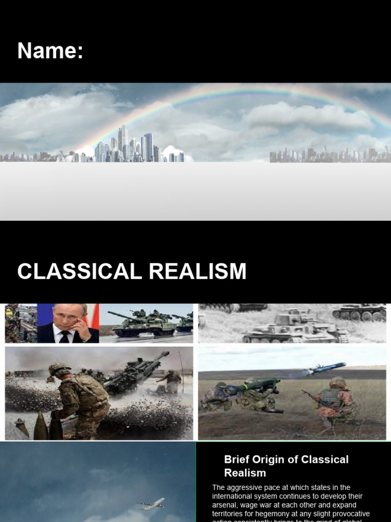 Classical Realism Presentation | PDF | International Relations ...