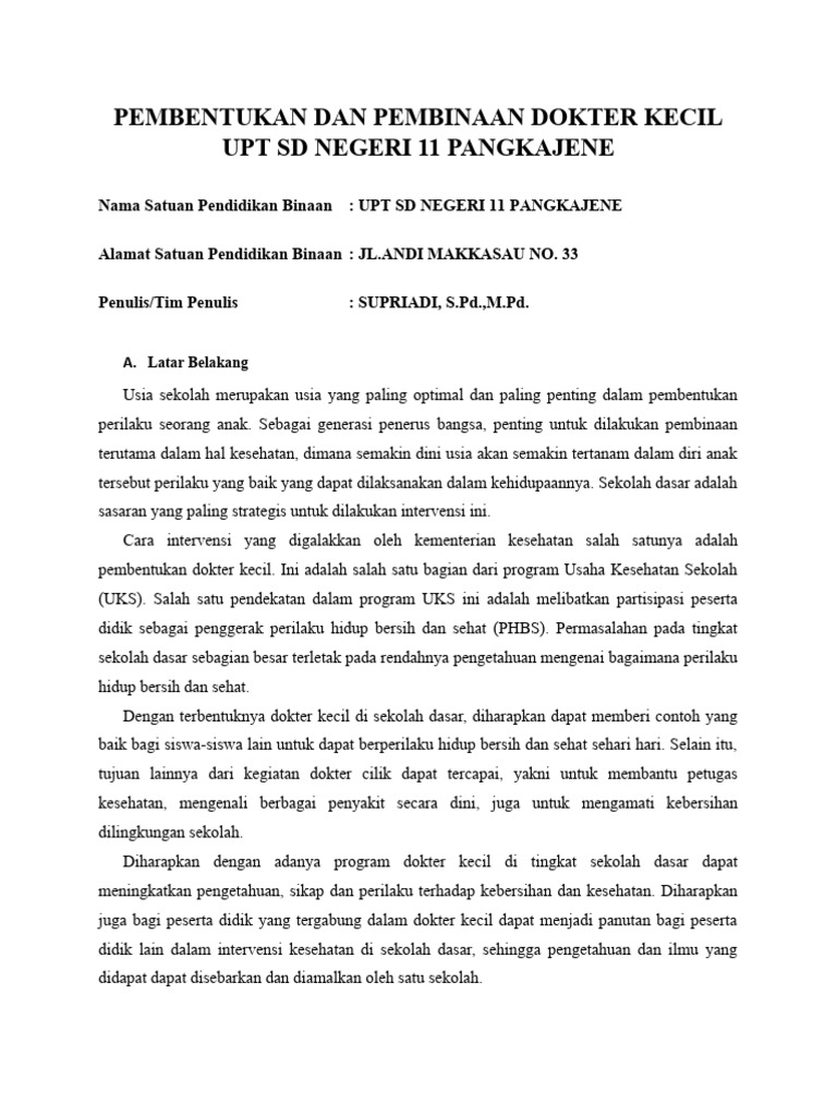 Praktik Baik KSS Bulan Januari | PDF