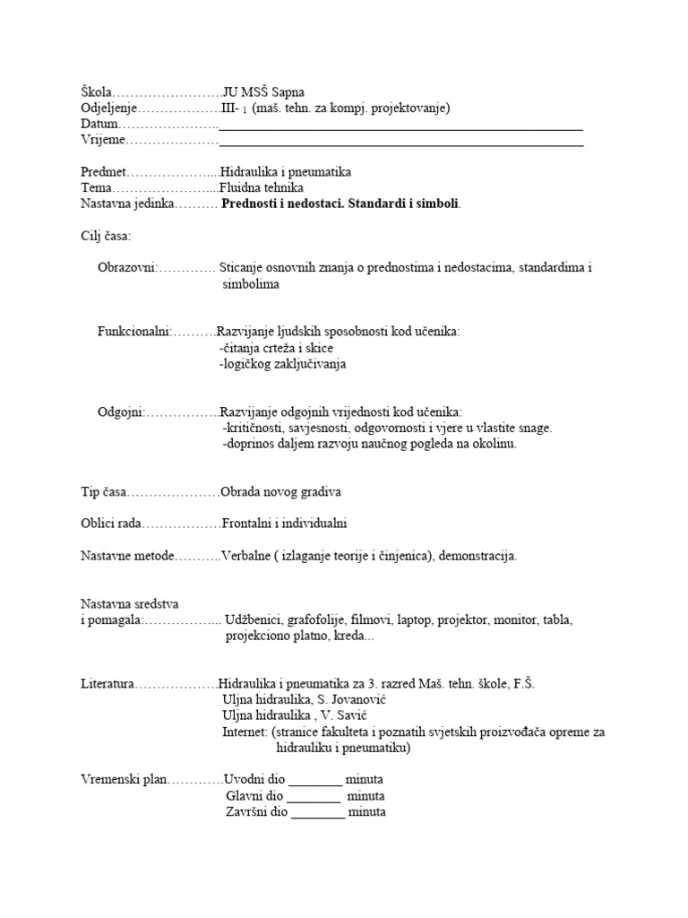 Prednosti I Nedostaci. Standardi I Simboli. | PDF