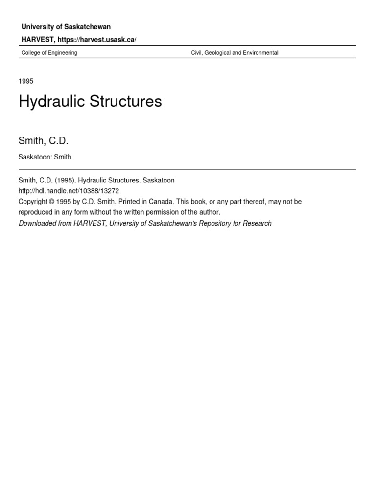 Hydraulic Structures | PDF | Drag (Physics) | Fluid Dynamics