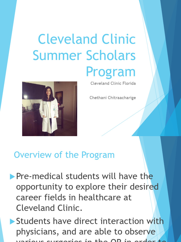 Cleveland Clinic Summer Scholars Program | PDF | Surgery | Colorectal ...