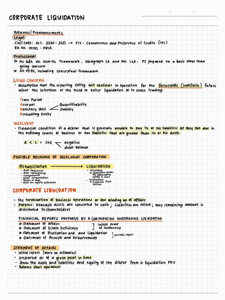 02 Corporate Liquidation | PDF