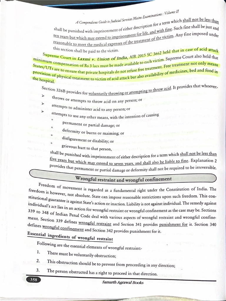 Offences Against Human Body II | PDF