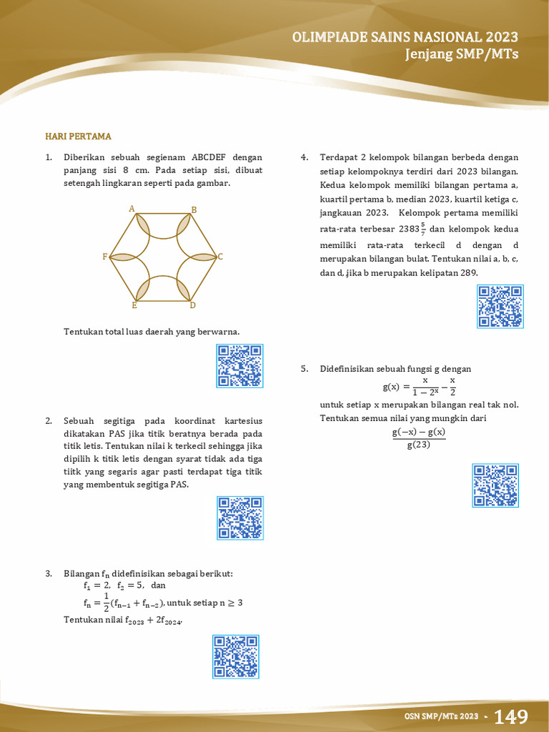 Pembahasan OSN Matematika SMP 2023 Tingkat Nasional (Pak-Anang ...
