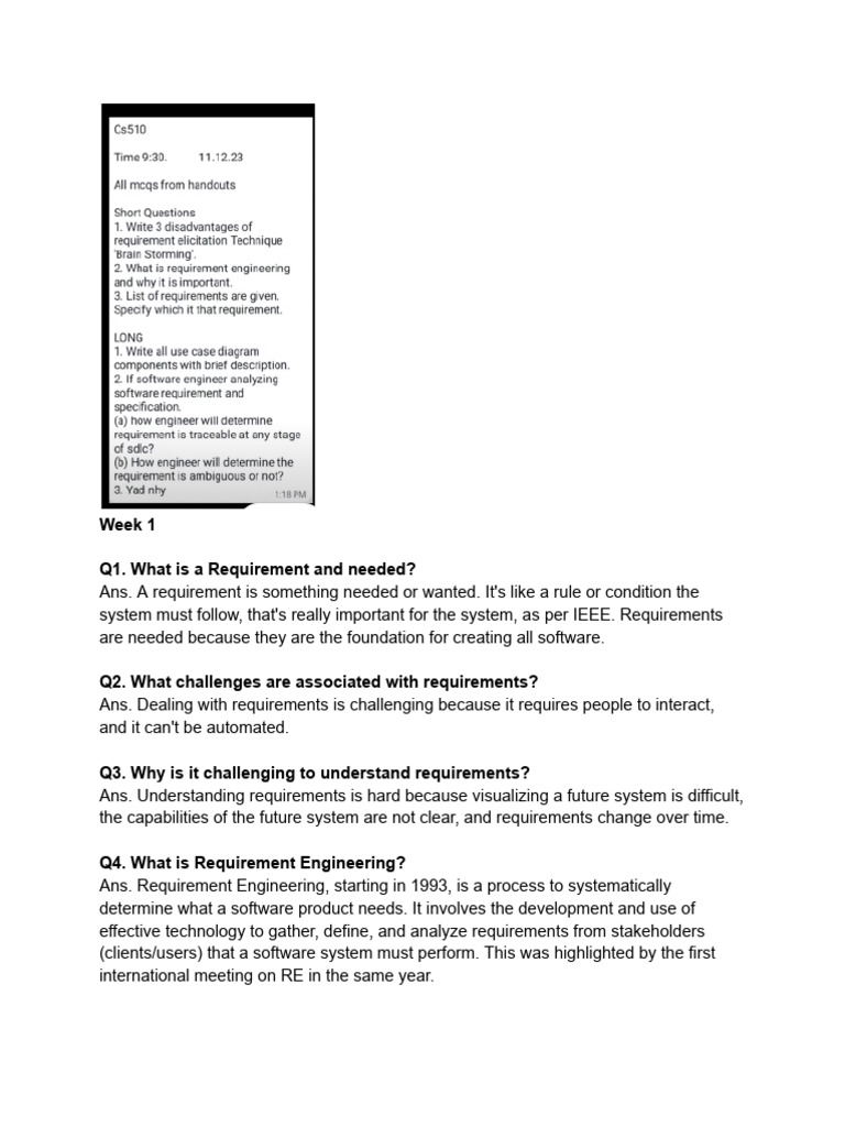 CS510 Software Requirements and Specification | PDF | Information ...