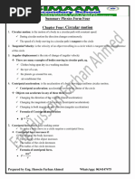 Class 11 Circular Motion Formulas | PDF