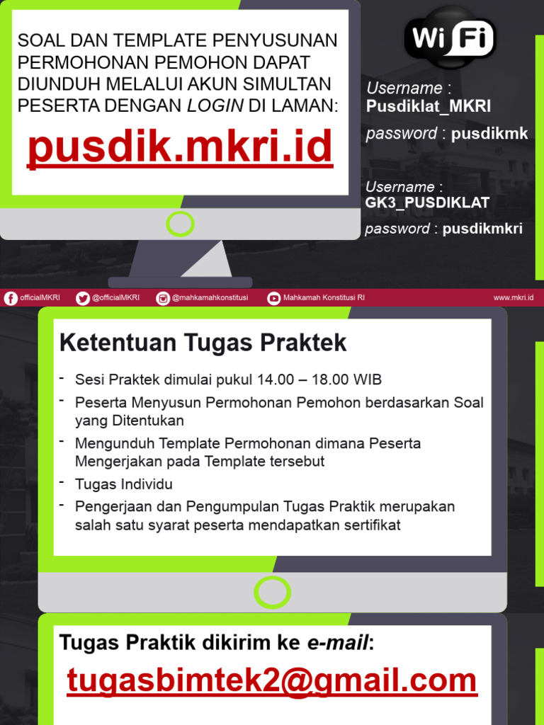 Informasi Dan Ketentuan Tugas Praktek Hanura (Tampilkan Di Kelas 2) | PDF