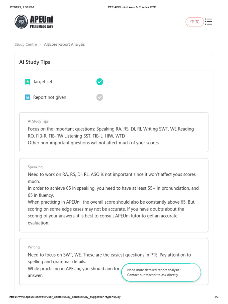 PTE APEUni - Learn & Practice PTE | PDF | Multiple Choice | Cognition