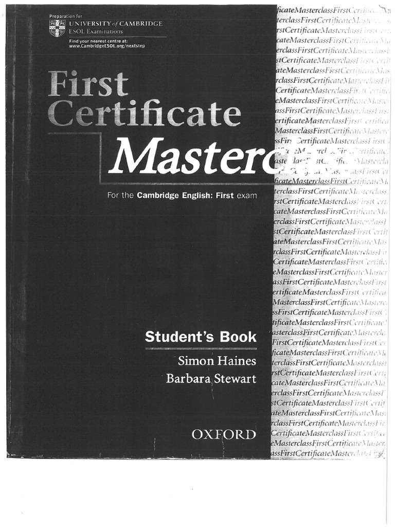 First Certificate Masterclass | PDF