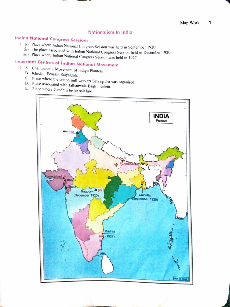 Class 10 Important Map Question | PDF | South Asia