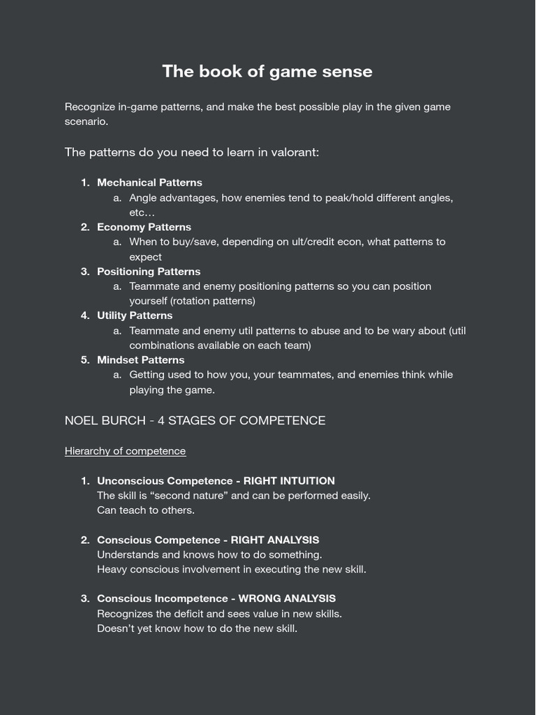 Gamesense Book - Version 1 | PDF