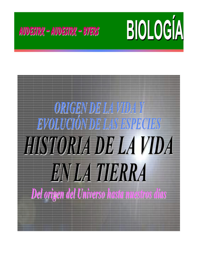Origen y Evolución de la Vida en Tierra | PDF