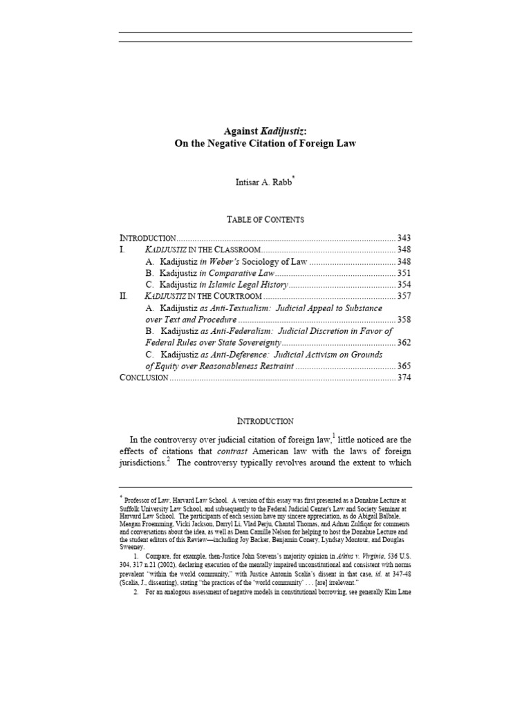 Rabb Article PDF | PDF | Sharia | Max Weber